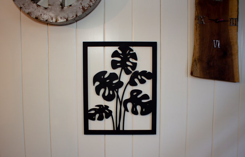 Monstera Wall Art / Monstera Leaves Wall Decor / Monstera Wood Wall Art ...