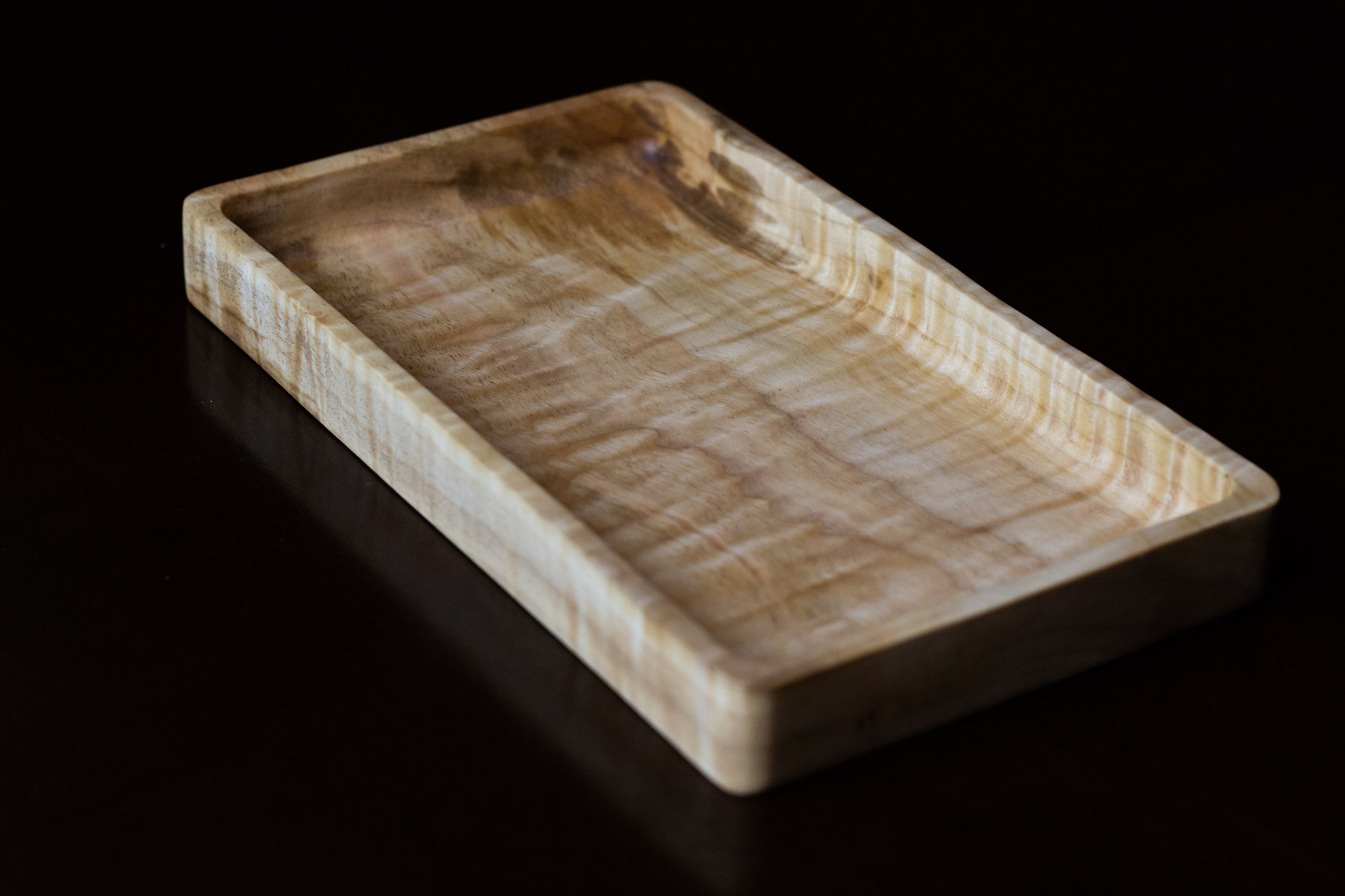 Figured Maple Tray / Catchall Tray / Valet Tray / Wood Tray - Etsy
