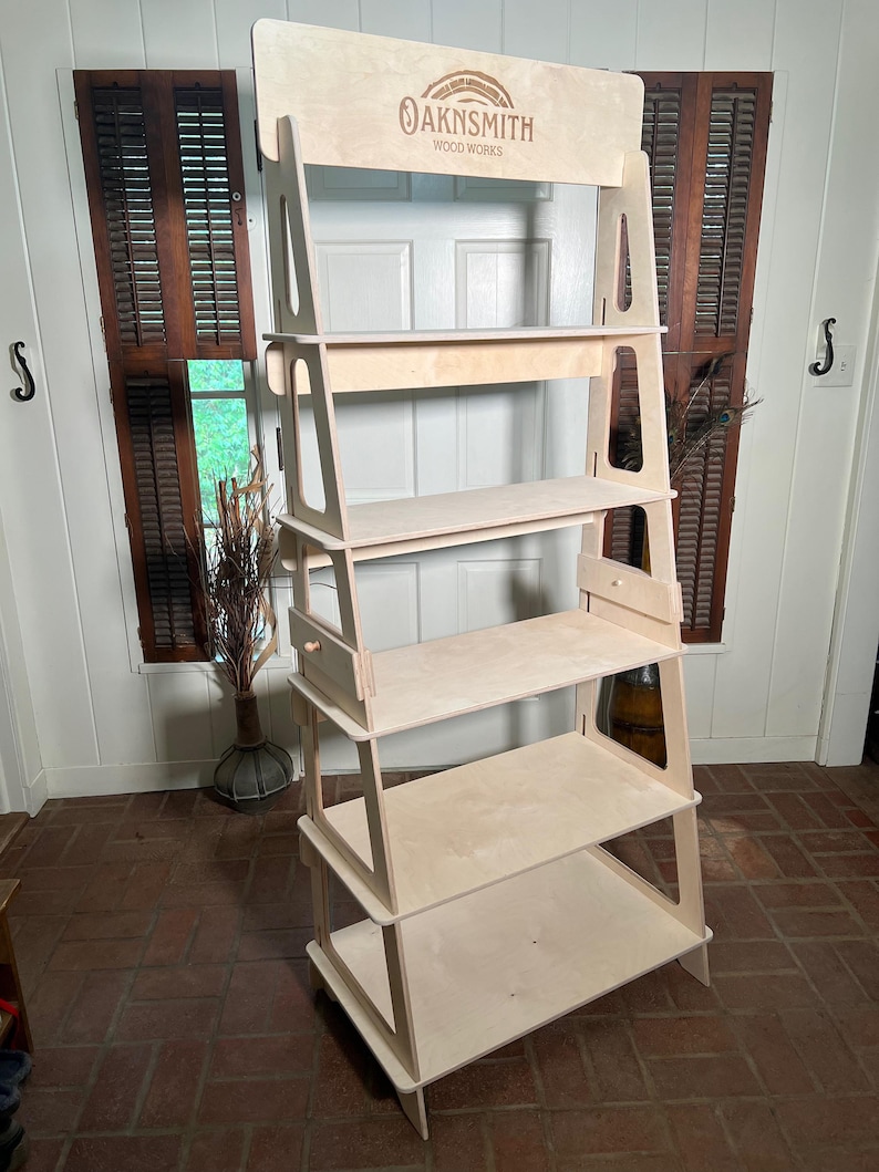 Pinnacle Display Shelf – Modular Flat Pack Wood Vendor Stand | for ...