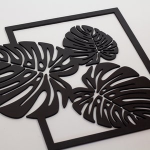 Monstera Wall Art / Monstera Leaves Wall Decor / Monstera Wood Wall Art ...