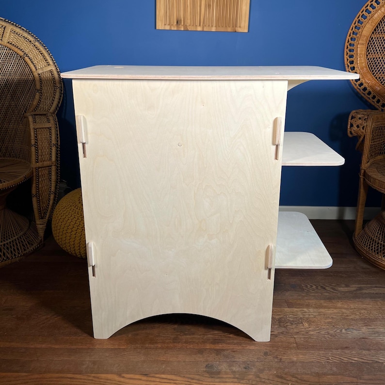 Collapsible Wooden Vendor Kiosk – Baltic Birch Craft Fair Display With ...