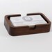 Business Card Holder / Walnut Business Card Holder / Small Wooden ...