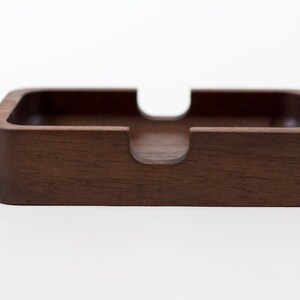 Business Card Holder / Walnut Business Card Holder / Small Wooden ...