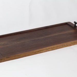 Large Walnut Serving Tray W/ Handles / Decorative Tray / Charcuterie ...