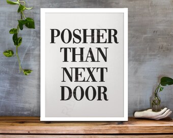 Funny Posh Quote - Etsy