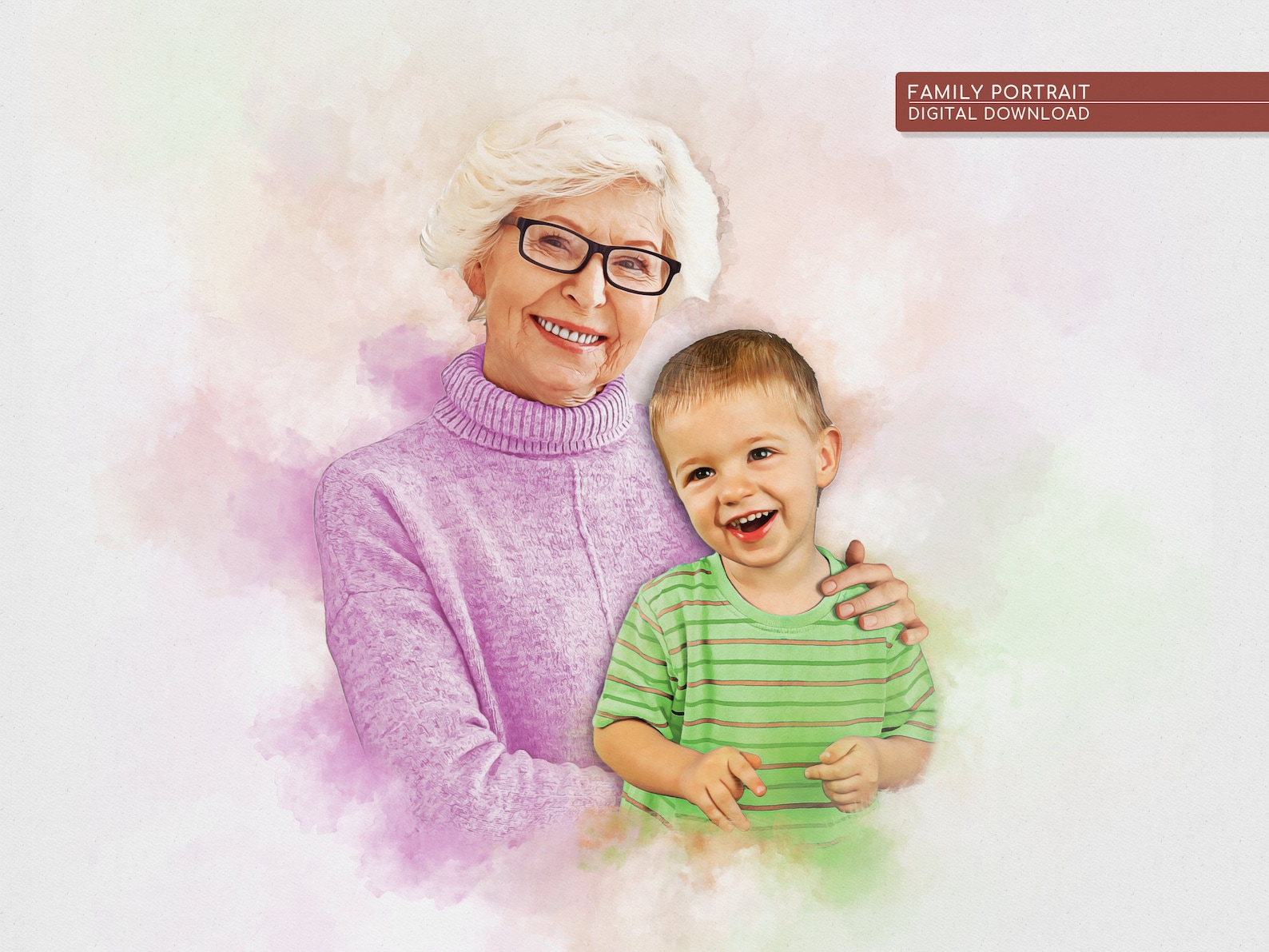 Remember Loved One Portrait, Lost Loved One Custom Portrait Gift ...