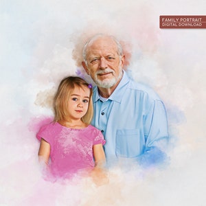 Remember Loved One Portrait, Lost Loved One Custom Portrait Gift ...