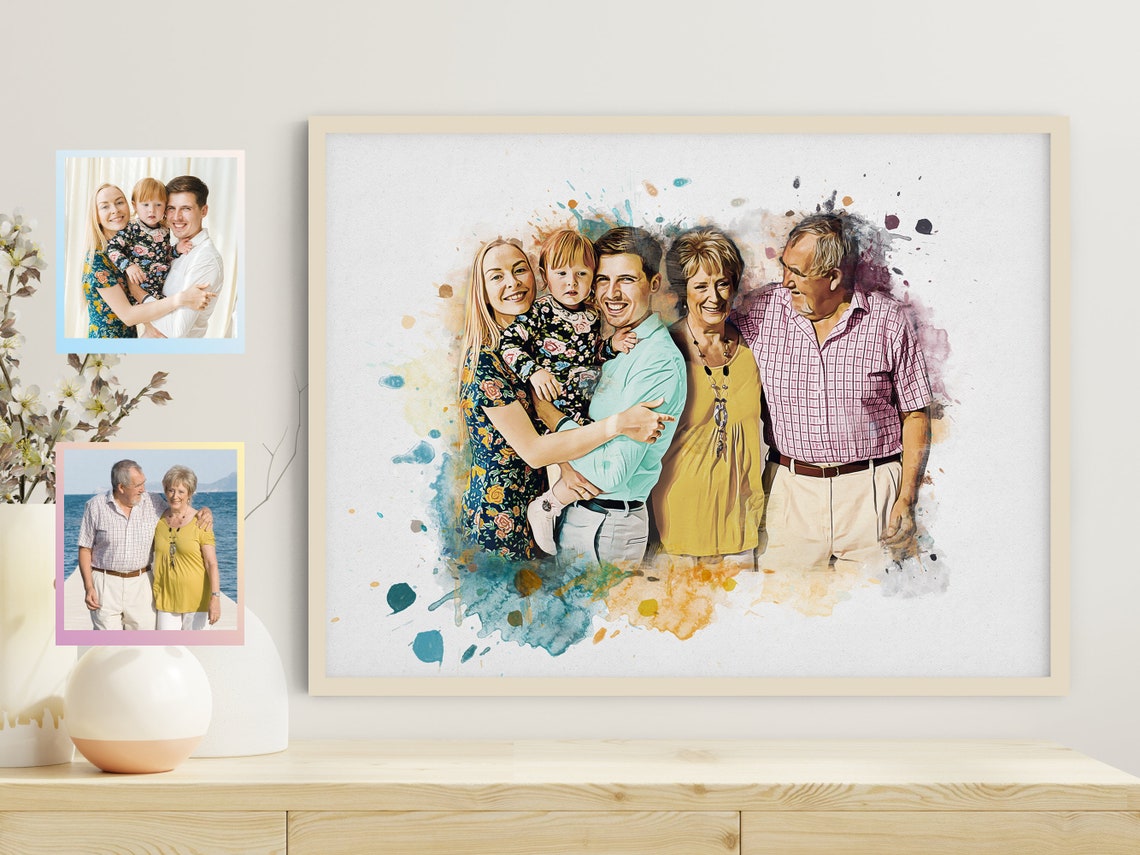 Remember Loved One Portrait Lost Loved One Custom Portrait - Etsy