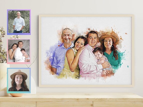 Remember Loved One Portrait Lost Loved One Custom Portrait - Etsy