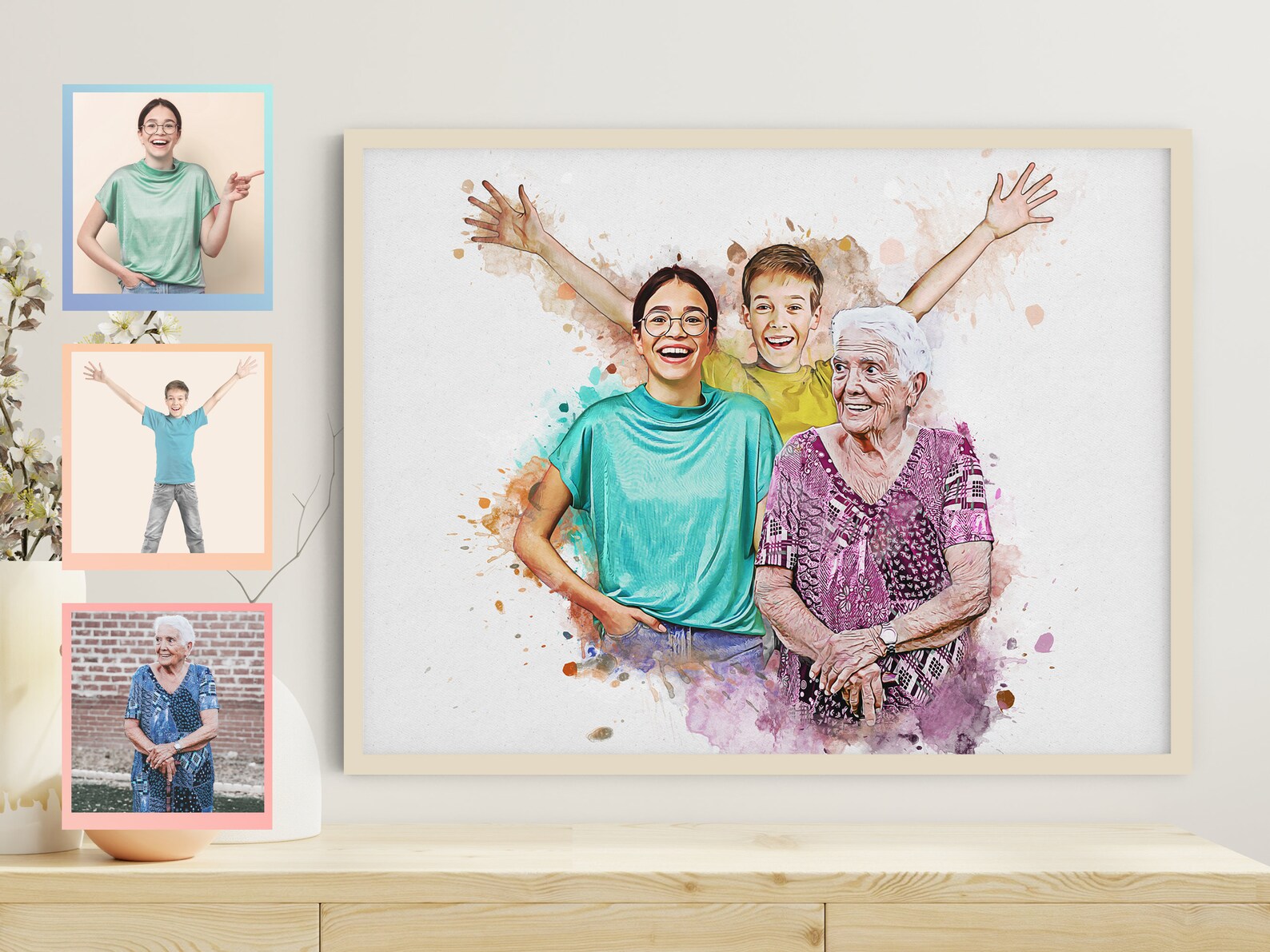 Remember Loved One Portrait Lost Loved One Custom Portrait - Etsy