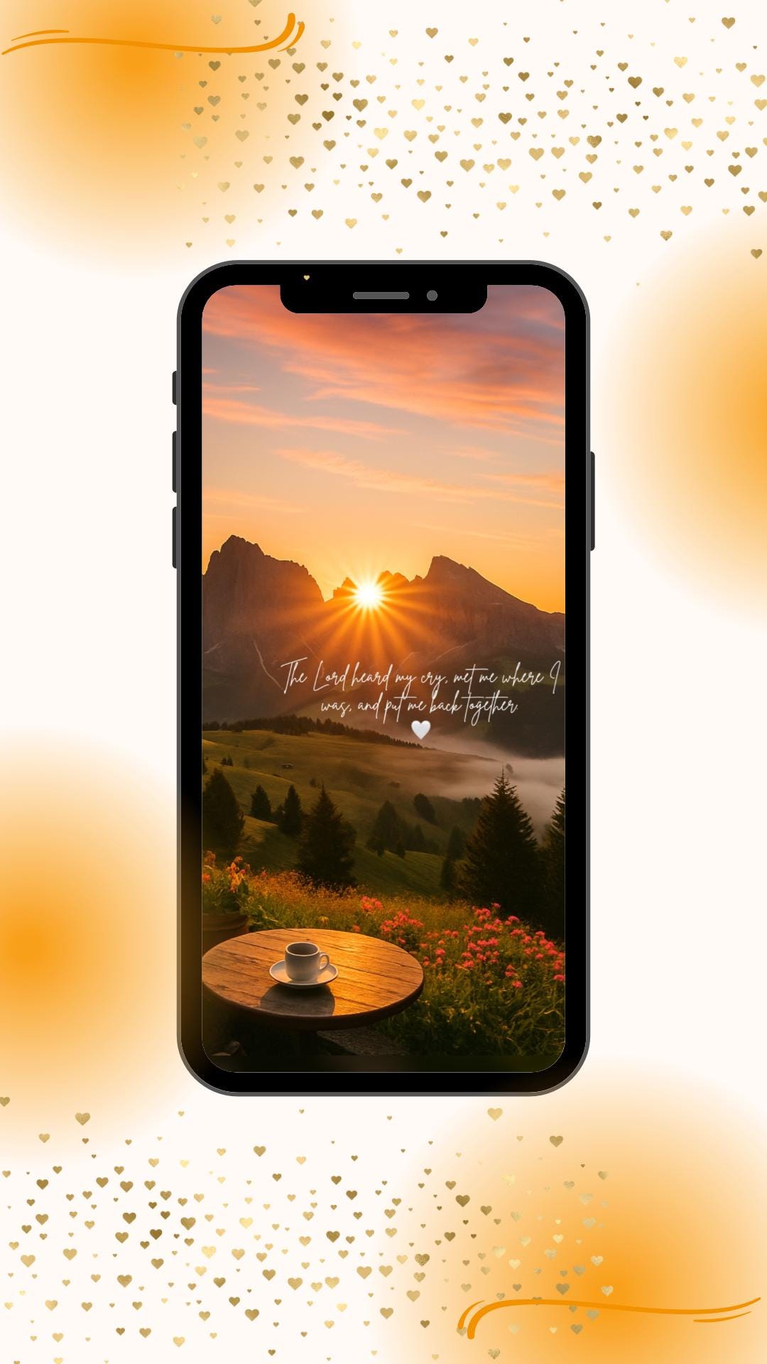 Christian Scripture Phone Wallpaper - Sunrise Bible Verse (digital ...