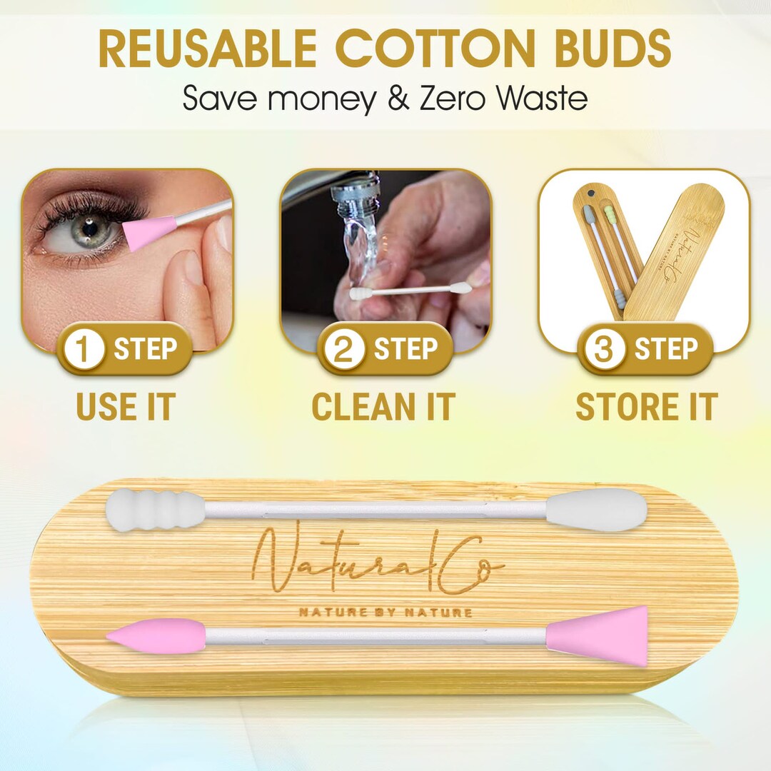 Gentle Reusable Sustainable Cotton Buds for Ears With - Etsy