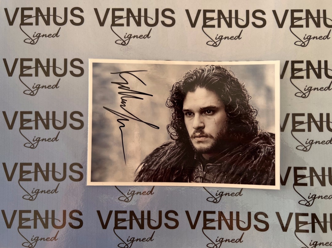 AUTOGRAPH KIT HARINGTON jon Snow Hand Signed Photo - Etsy