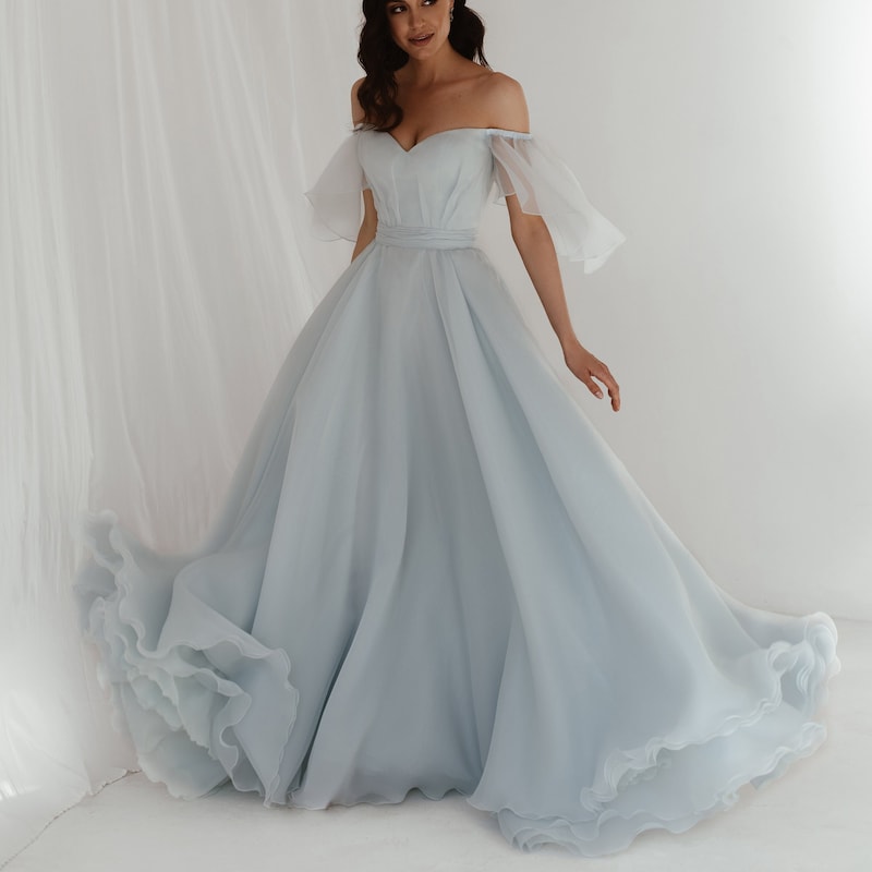 Light Blue Wedding Dress - Etsy