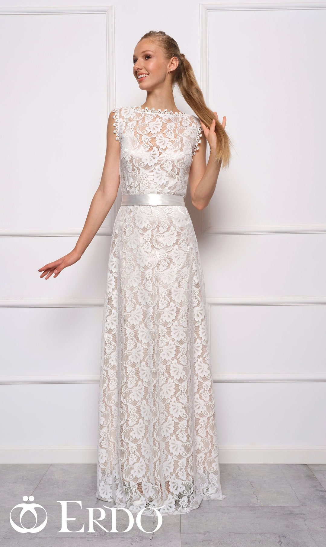 Wedding Dress Bridal Lace Wedding Dress With Underneath Dress - Etsy