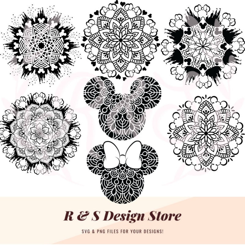 Minnie Mandala Svg - Etsy