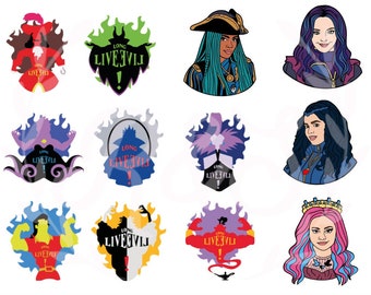 Descendants Villain Long Live Evil Tumbler Png. - Etsy