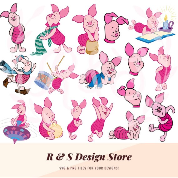 Pink Little Pig Png Svg. - Etsy