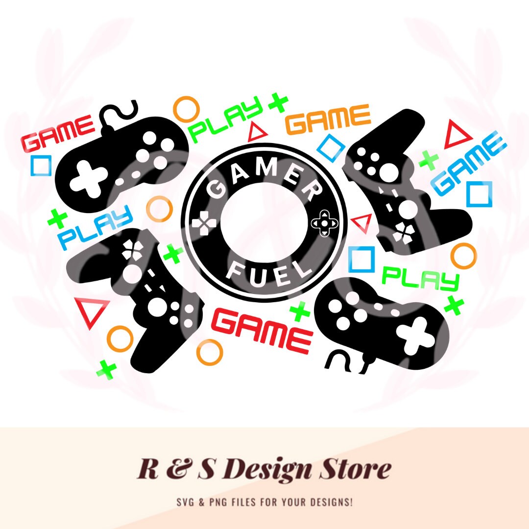 Gaming, Controllers, Gamer, Gamer Fuel, Cup Wrap, Starbucks Wrap, Png ...