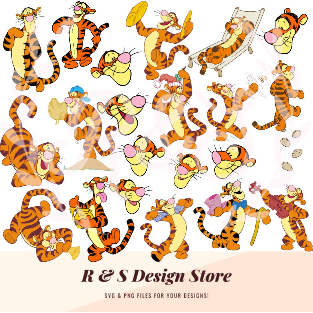 Tigger Bouncing Silhouette