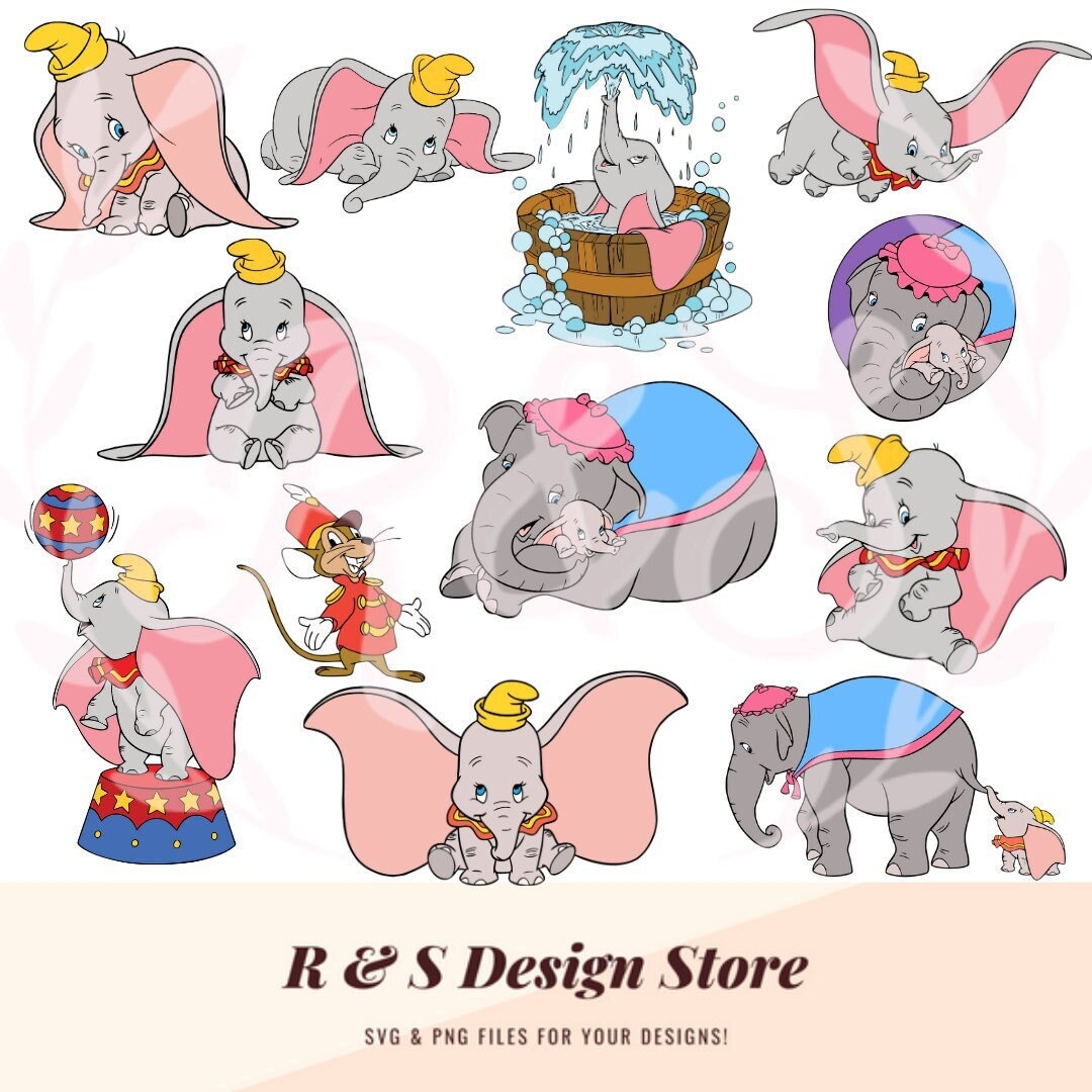 Elephant, Mummy Elephant, Mouse, Dumbo, Ears, Big Ear Elephant, Circus ...