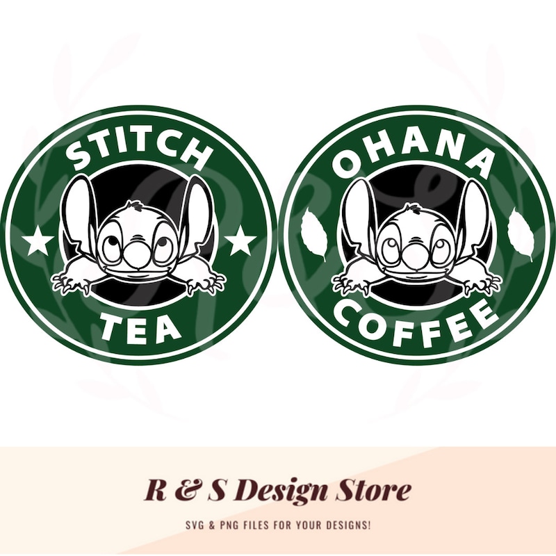 Starbucks and Stitch Svg - Etsy