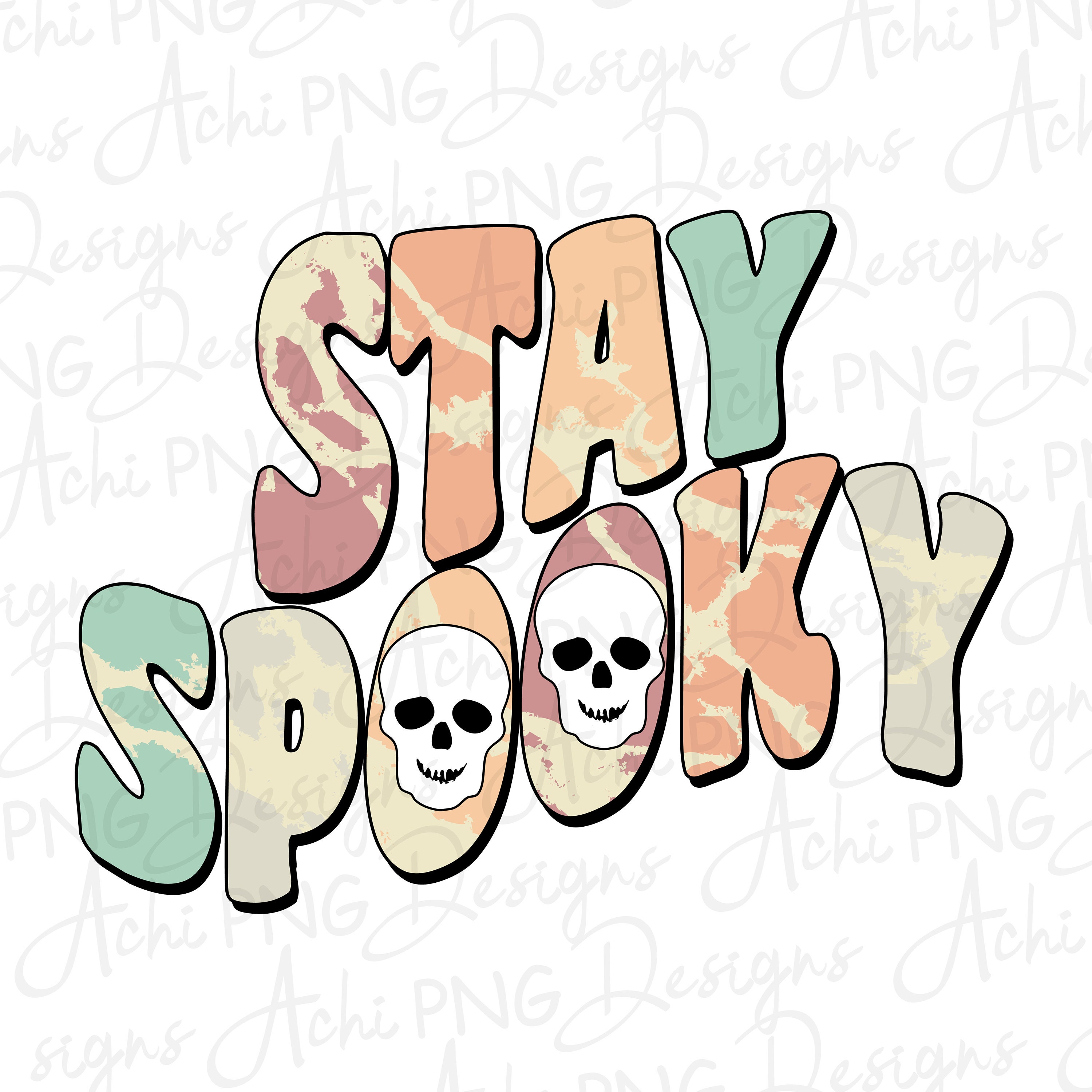 Stay Spooky PNG, Sublimation Designs, Halloween Sublimation Transfer ...