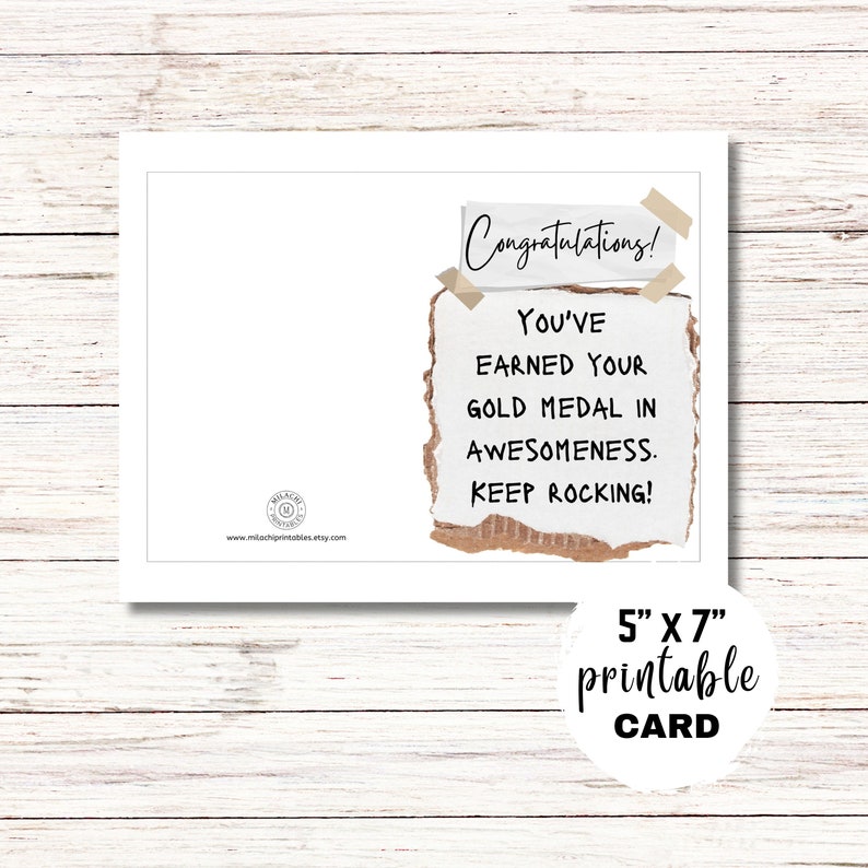 Funny Congratulations Card | Printable Greeting Card | Keep Rocking ...