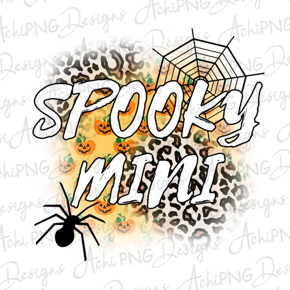 Spooky Mini PNG Sublimation Designs Halloween Sublimation - Etsy