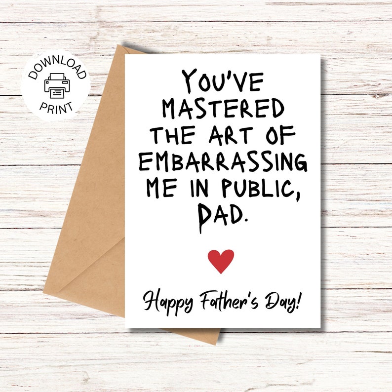 Mastered the Art - Funny Father's Day Card - Hilarious Greeting Card ...
