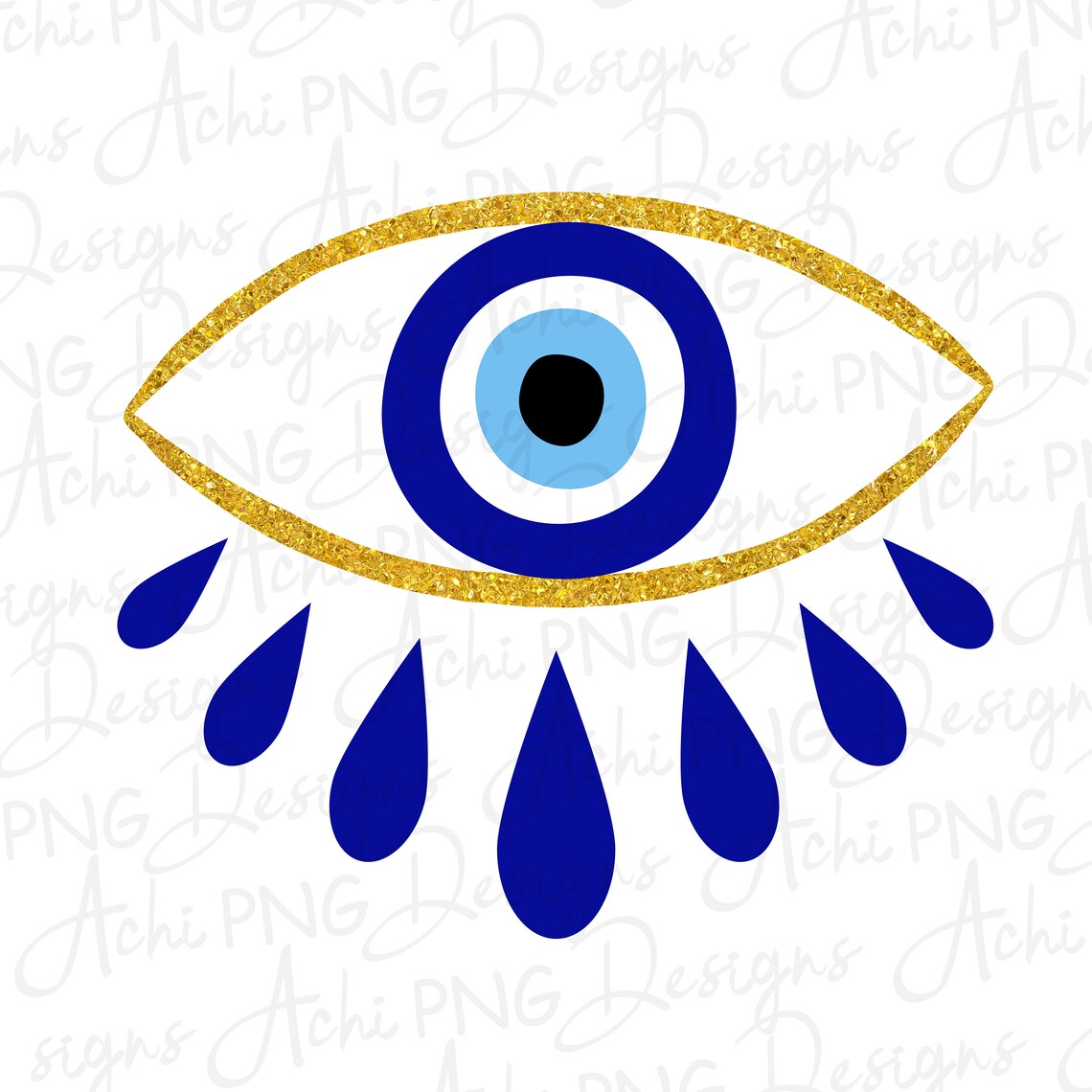 Evil Eye PNG Sublimation Design, Eye of Protection Sublimation, DTG ...