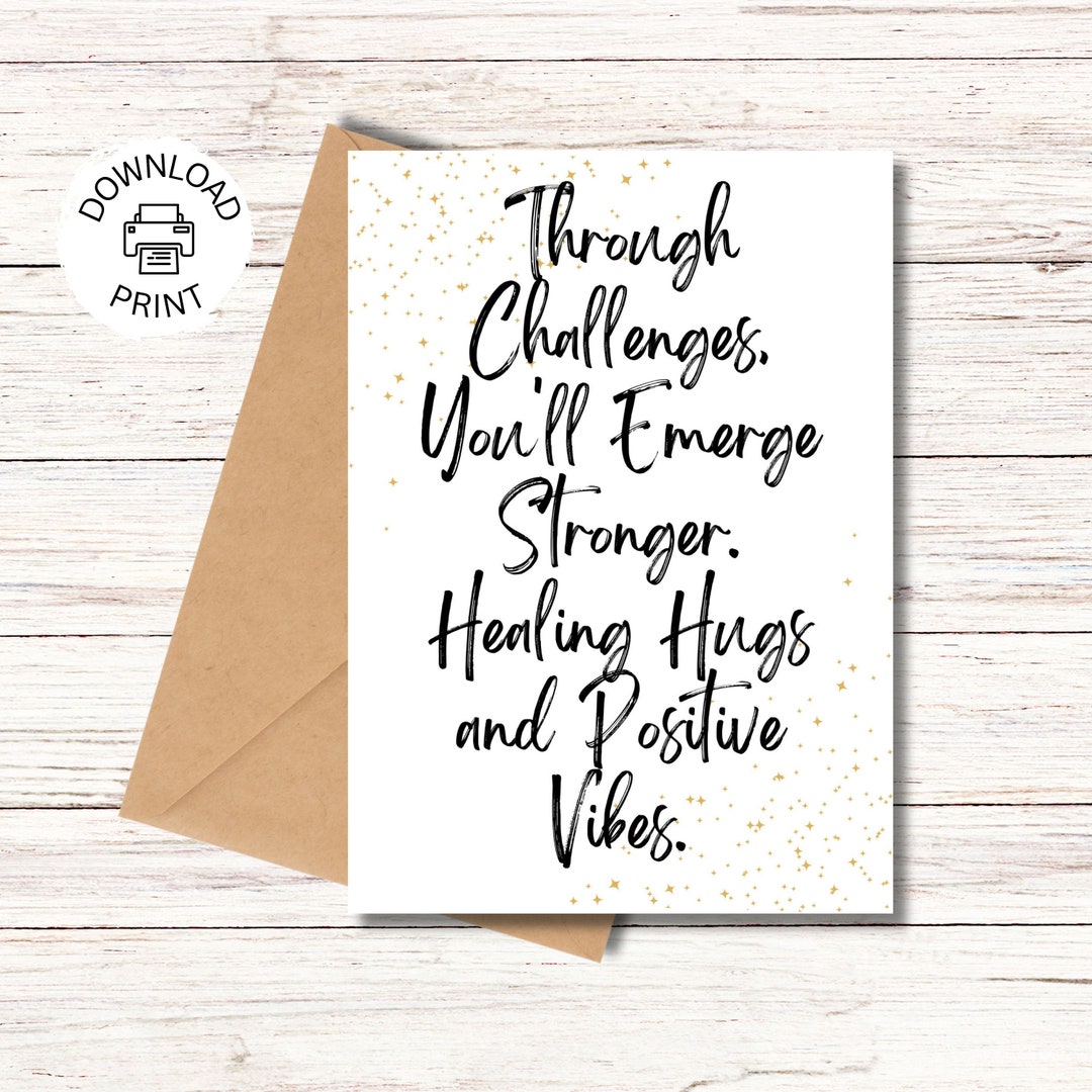 Get Well Soon Card - Printable Greeting Card - Get Well Wishes ...