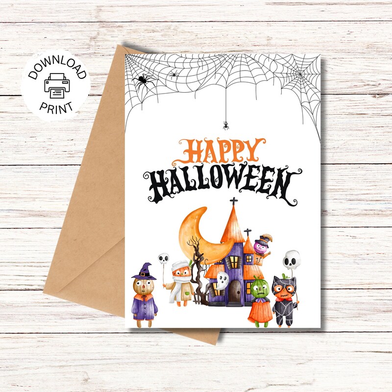 Happy Halloween Card - Etsy