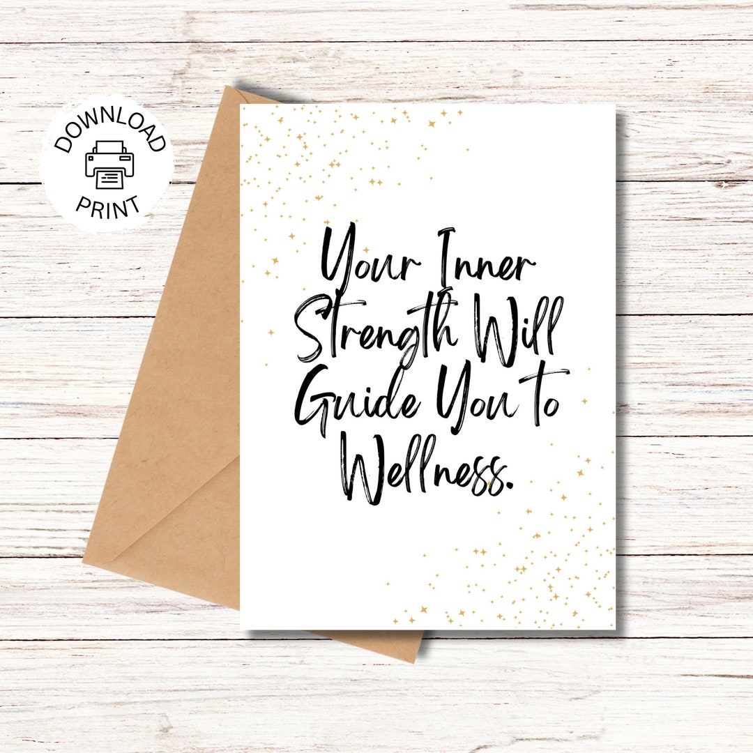Get Well Soon Card - Printable Greeting Card - Get Well Wishes ...