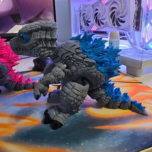 Custom 3D Printed Flexi Godzilla New Form ROSE - Etsy