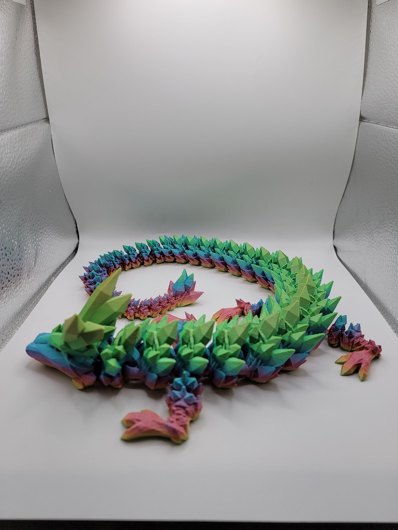 Custom 3D Printed Articulating Crystal Dragons. Majestic - Etsy Custom 3D Printed Articulating Crystal Dragons. Majestic - Etsy