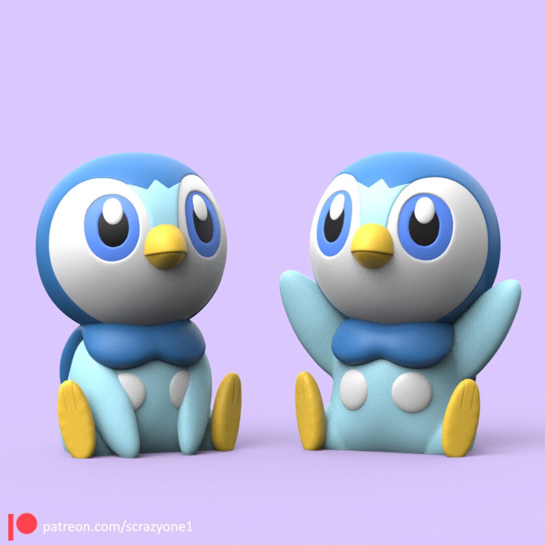 Custom 3D Printed Piplup - Etsy