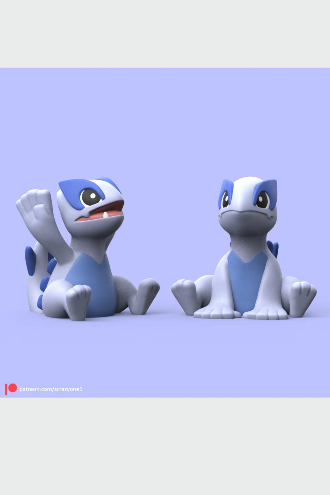 Custom 3D Printed Chibi Lugia Pokémon - Etsy