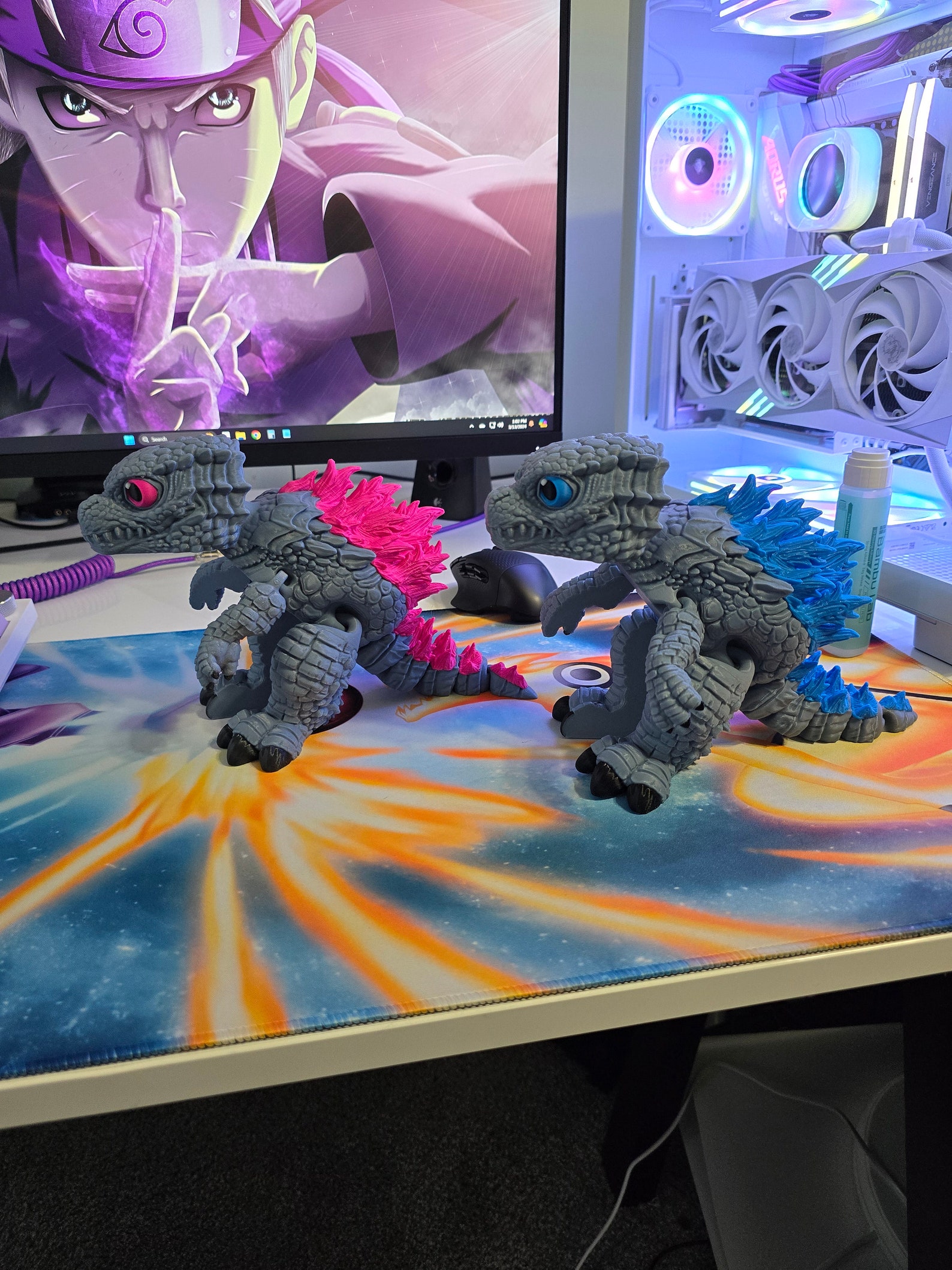 Custom 3D Printed Flexi Godzilla New Form ROSE - Etsy