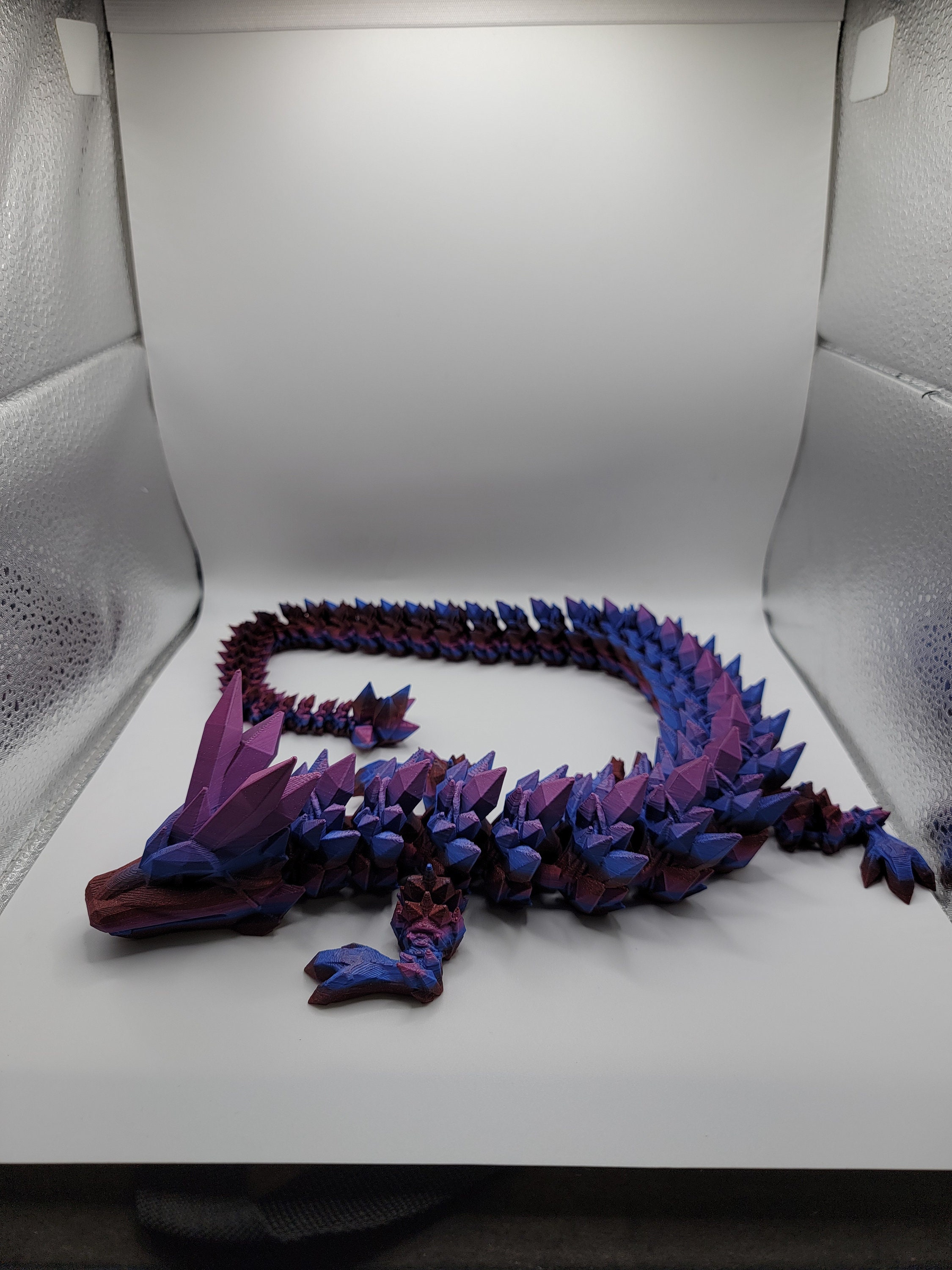 Custom 3D Printed Articulating Crystal Dragons. Majestic - Etsy