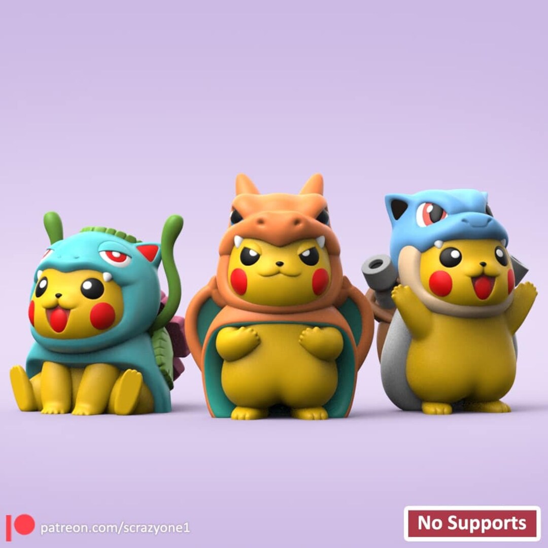 Custom 3D Printed Pikachu Costume. Original Starter Pokemon - Etsy