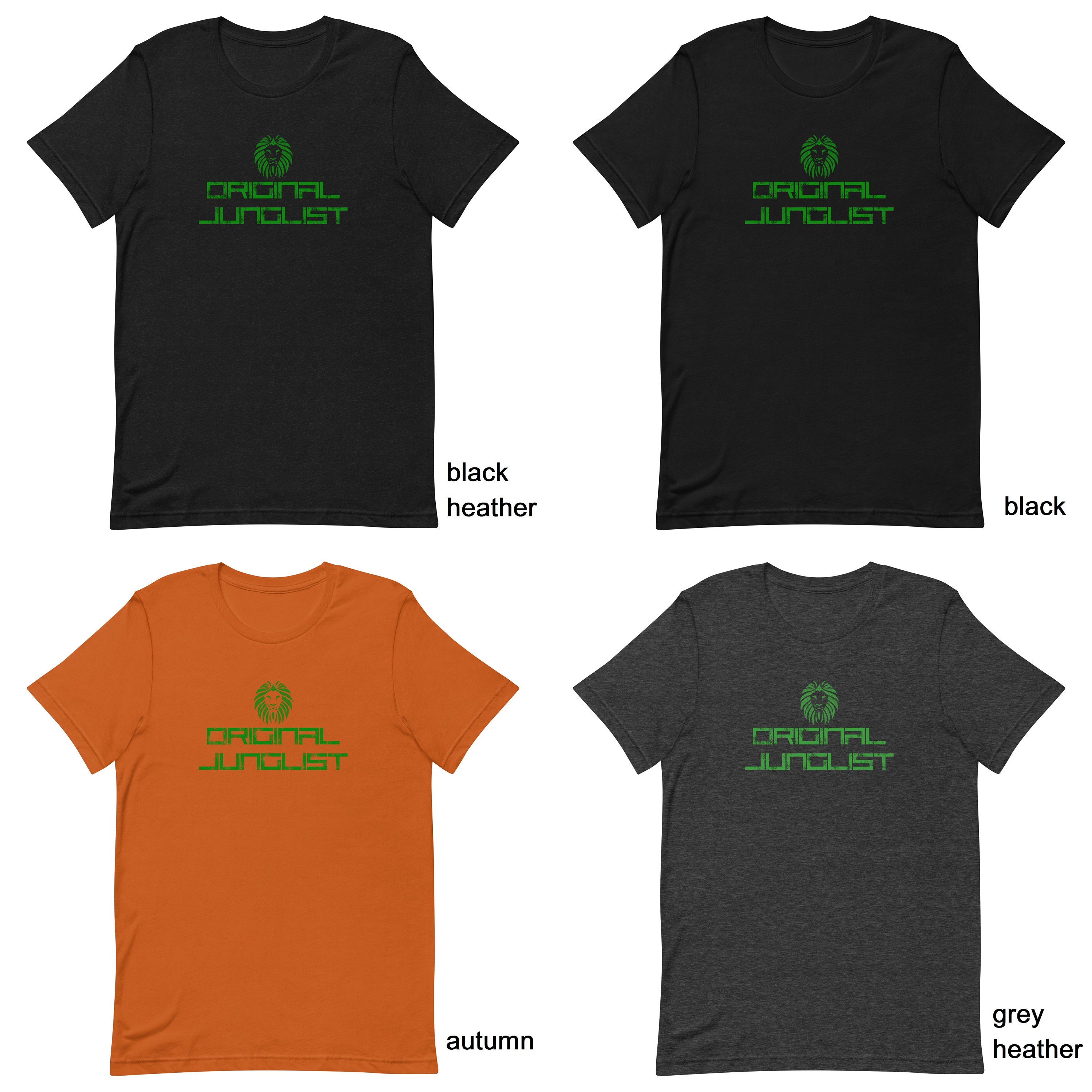 Original Junglist Unisex T-shirt - Various Colours Available Rave T ...