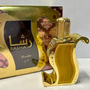 Rasha Gold Arabian Perfume Oil Sweet-floral Woody Scent Alcohol Free ...