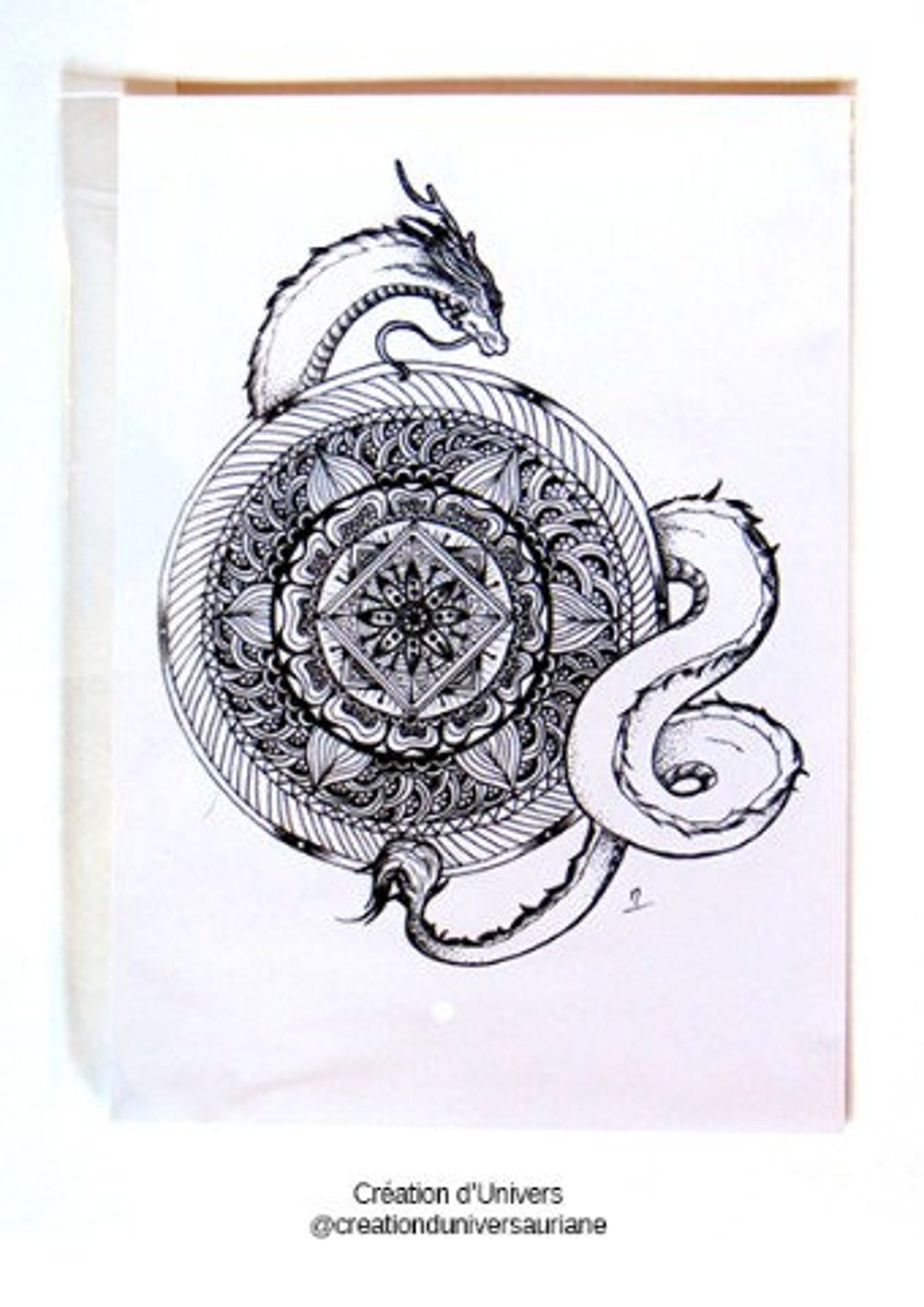 Fantasy Creature Mandala - Etsy