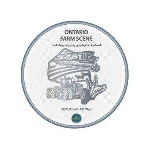 So God Made a Farmer Laser Cutting Files for Cnc, Farm Scene Svg File ...