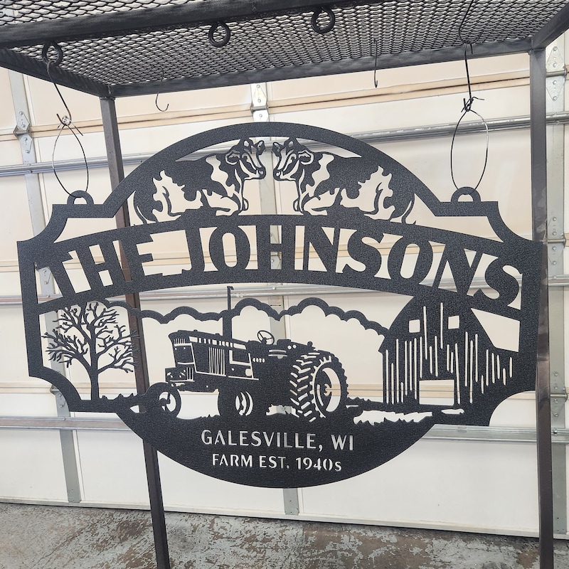 Metal Farm Signs Dxf Files - Etsy