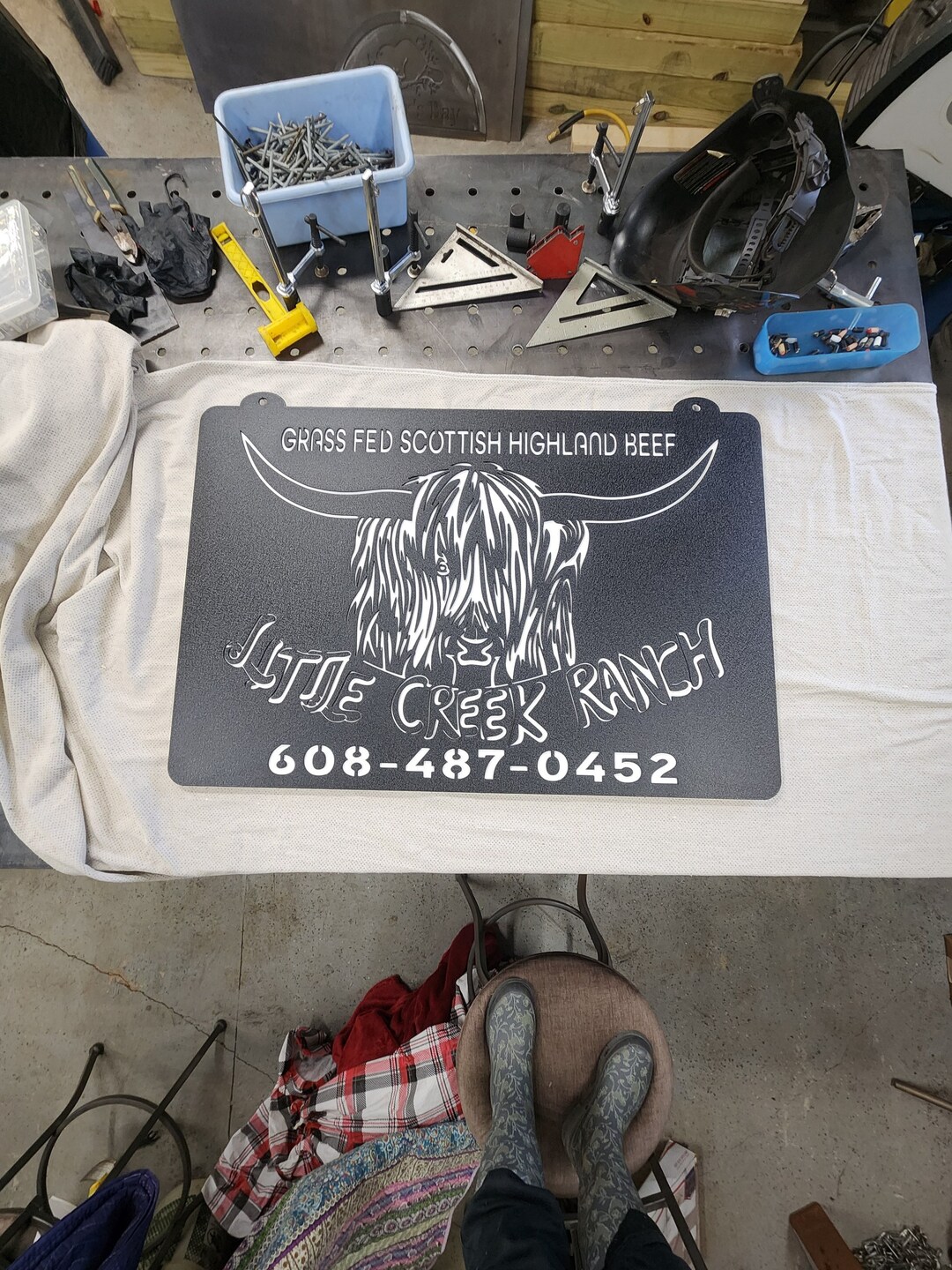 Highland Cow Dxf File for Cnc Plasma Cutting, Cow Farm Sign Svg File ...