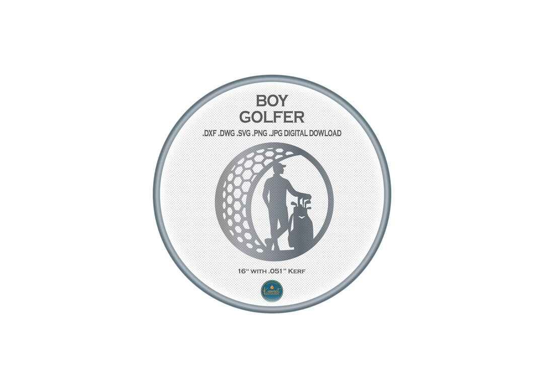 Golf Sign, Boy Golfing SVG, CNC Plasma Laser Cut File, Xtool (digital ...
