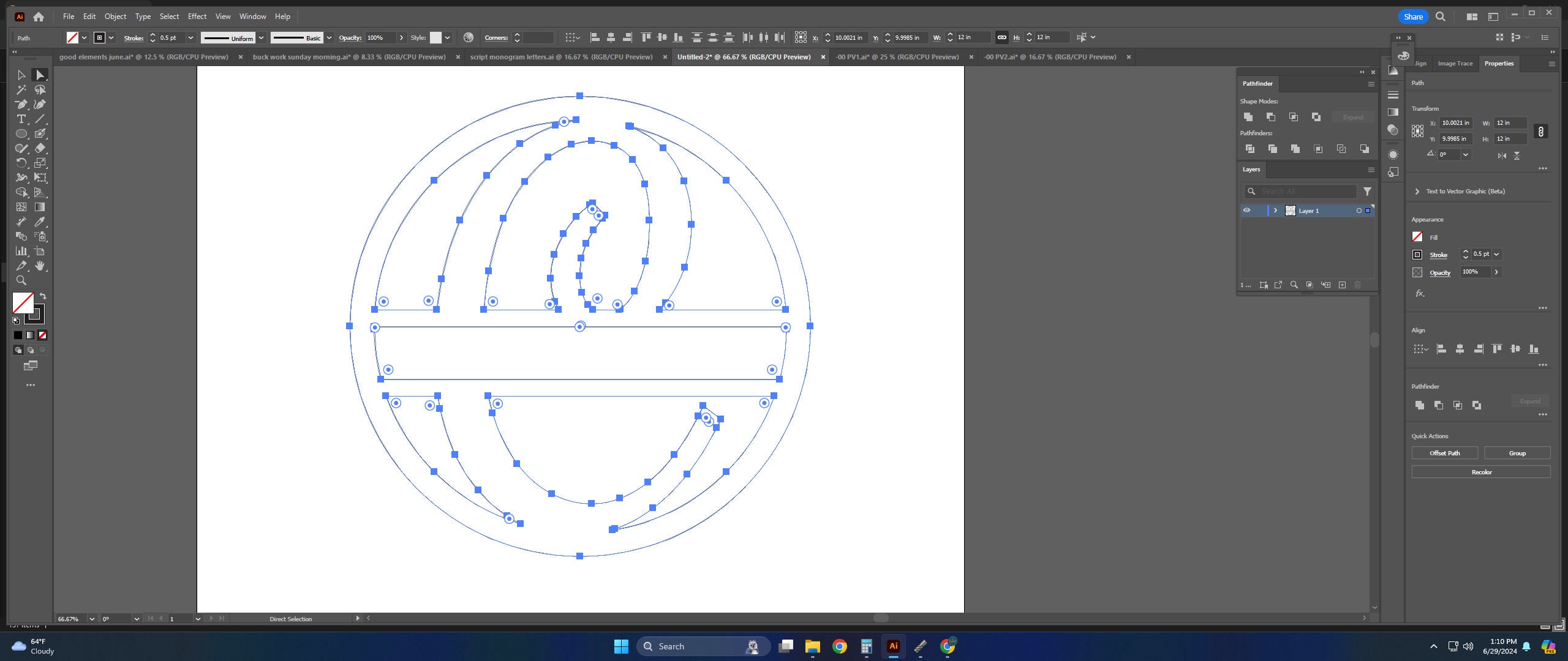 Split Letter Monogram Svg Files for Laser Cut Signs, Letter C Monogram ...