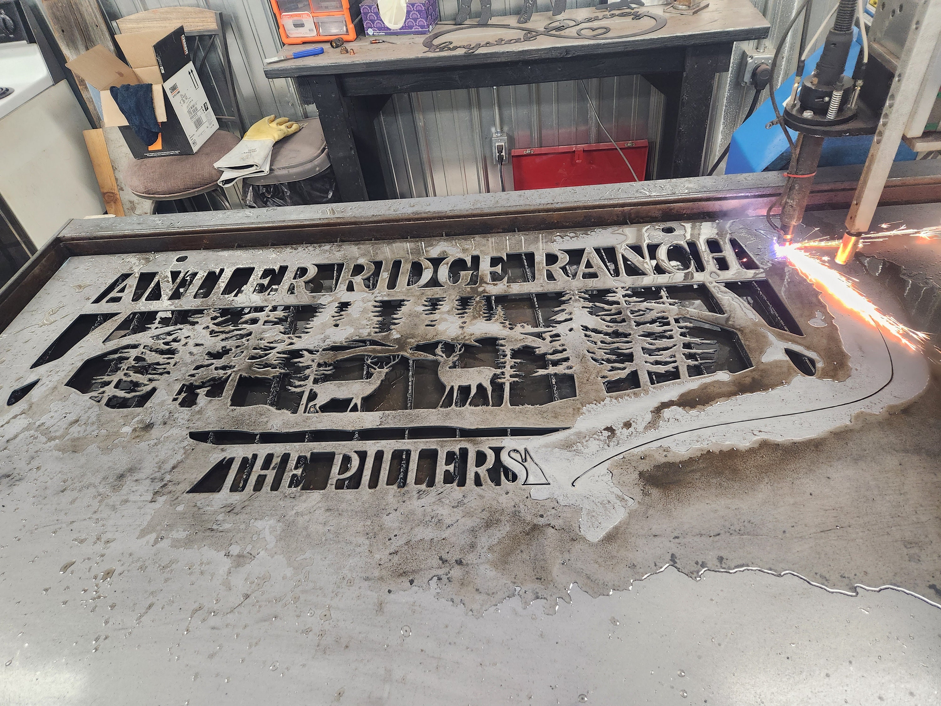 Personalized Whitetail Deer Dxf File for Cnc Plasma, Hunting Dxf Cut ...